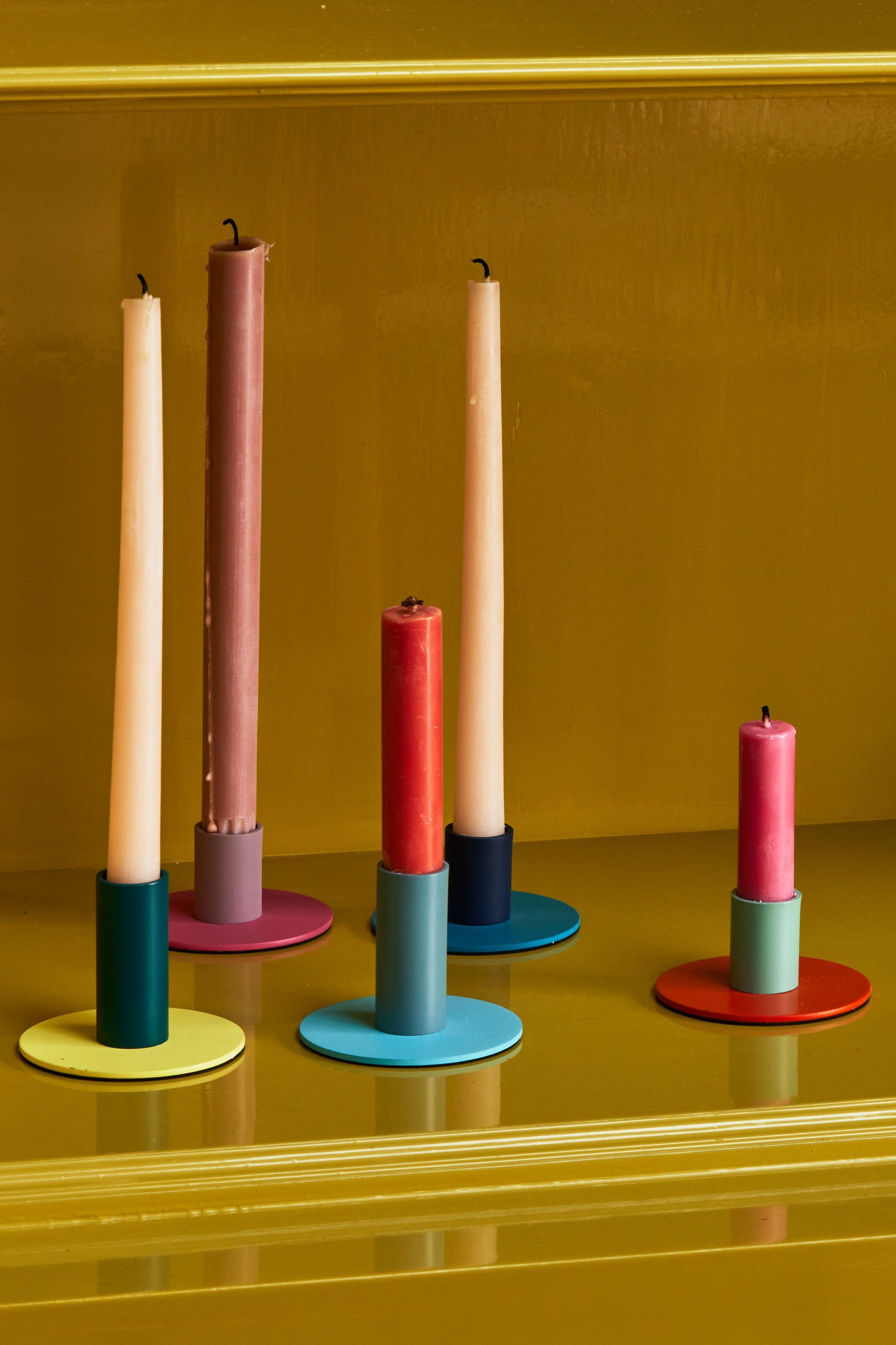 Two-Tone Metal Candleholder Tall – Rentrayage