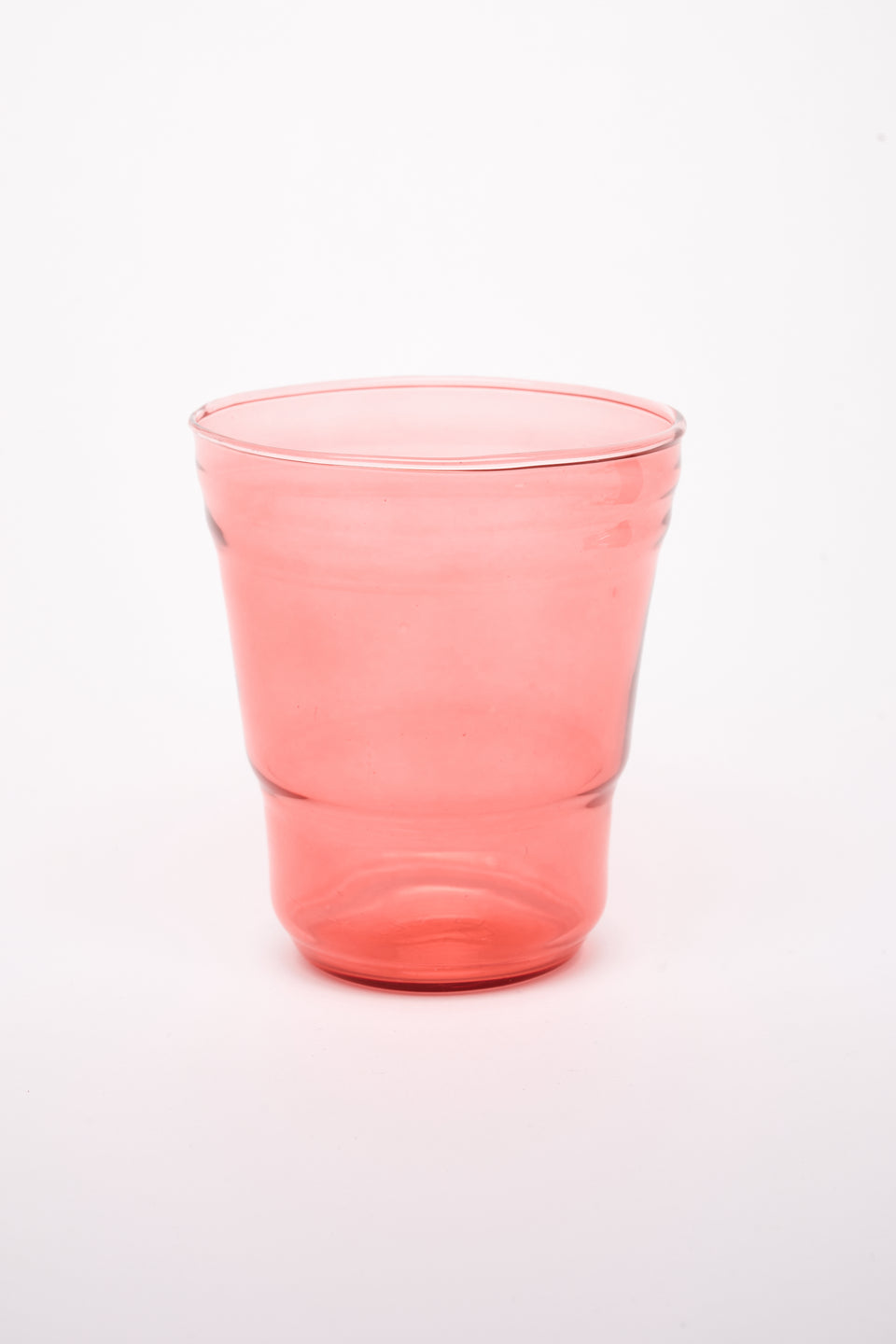 Peony Pink Recycled Glass Tall Drinking Glasses | Rentrayage