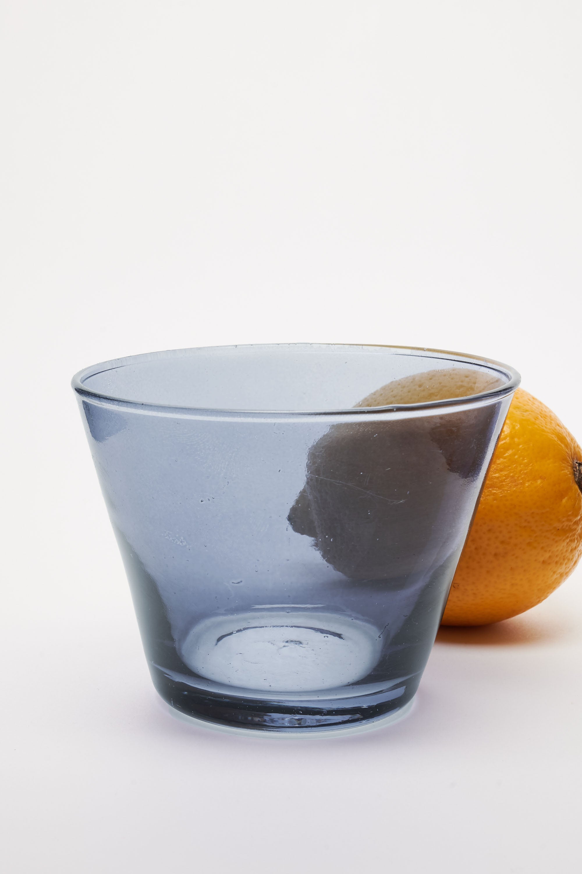 Ink Blue Recycled Glass Short Drinking Glasses | Rentrayage