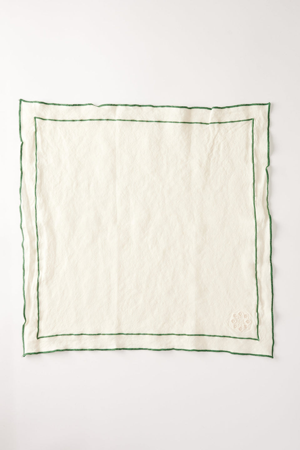 Linen & Bamboo Reusable Cloth Napkins | Cream & Multi Color | Rentrayage