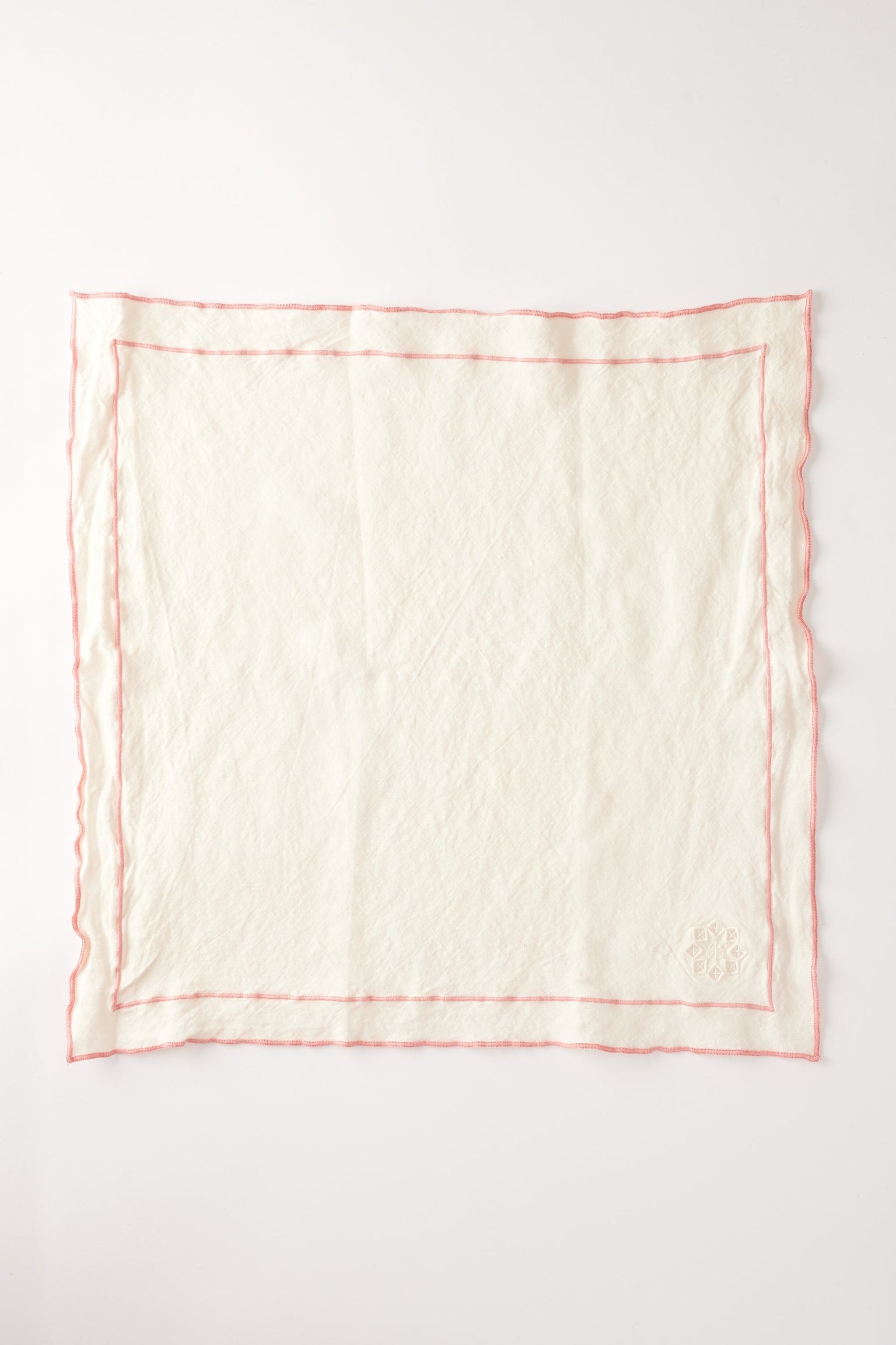 Linen & Bamboo Reusable Cloth Napkins | Cream & Multi Color | Rentrayage