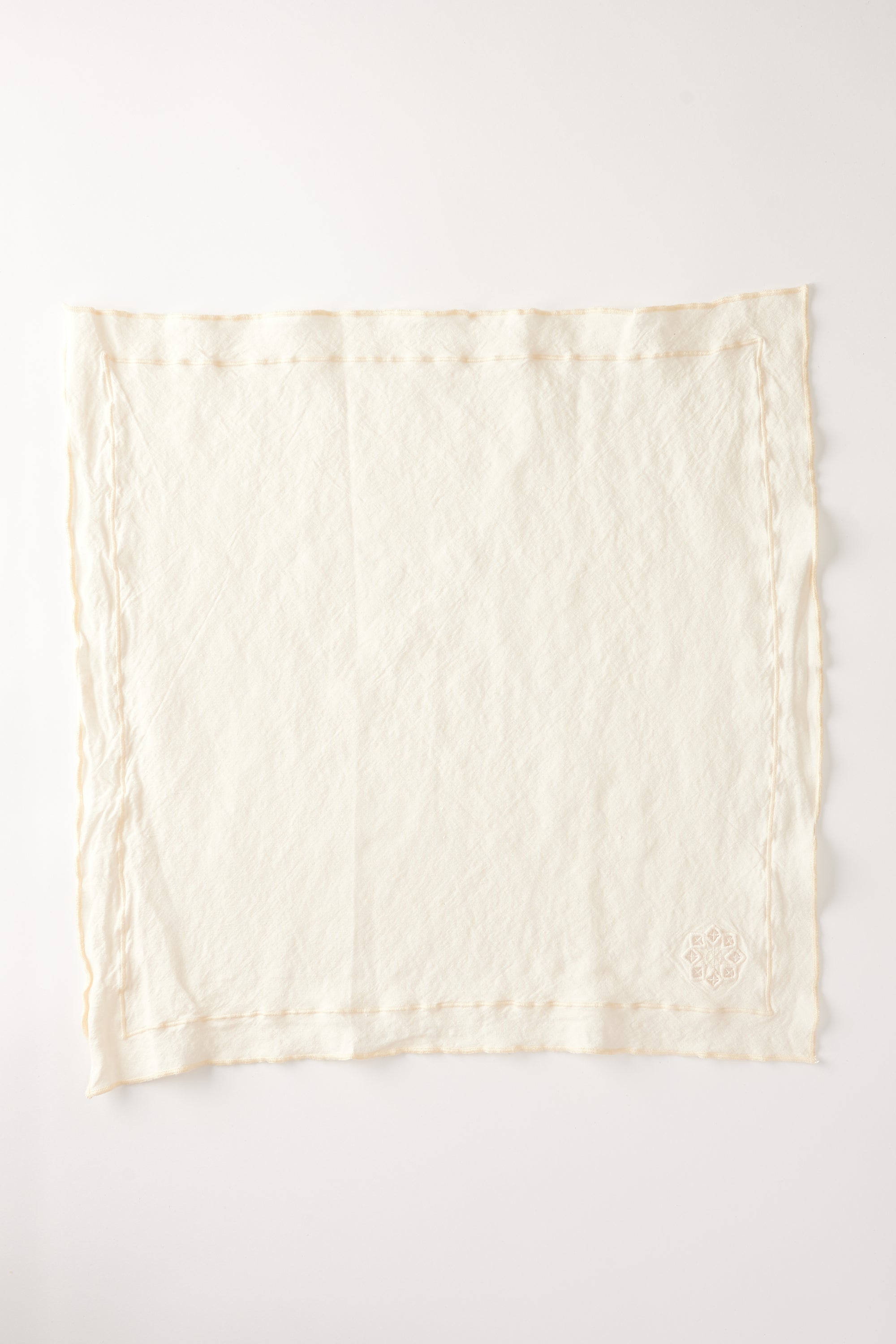 Linen & Bamboo Reusable Cloth Napkins | Cream & Multi Color | Rentrayage