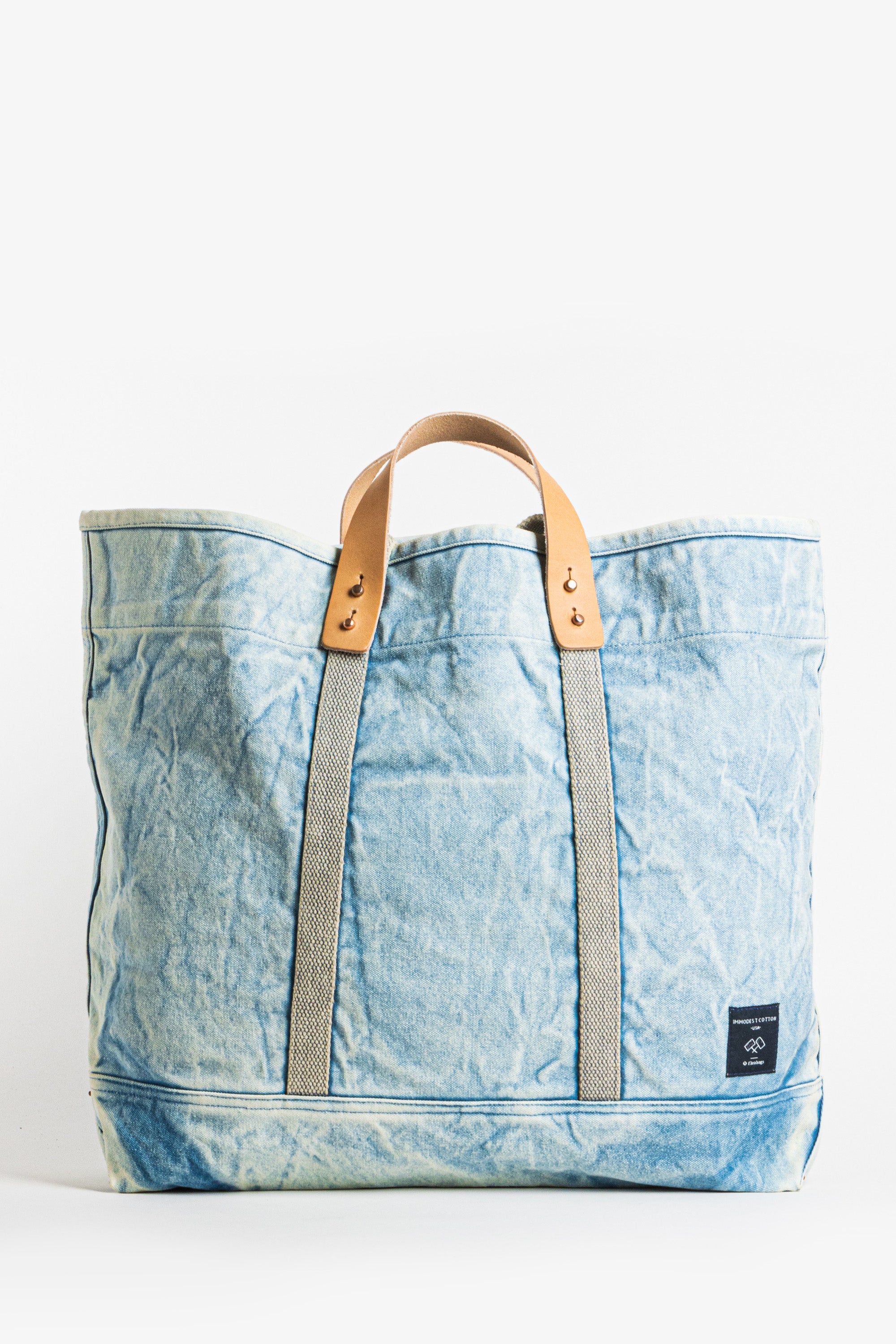 Large Canvas Tote in Acid Wash – Rentrayage